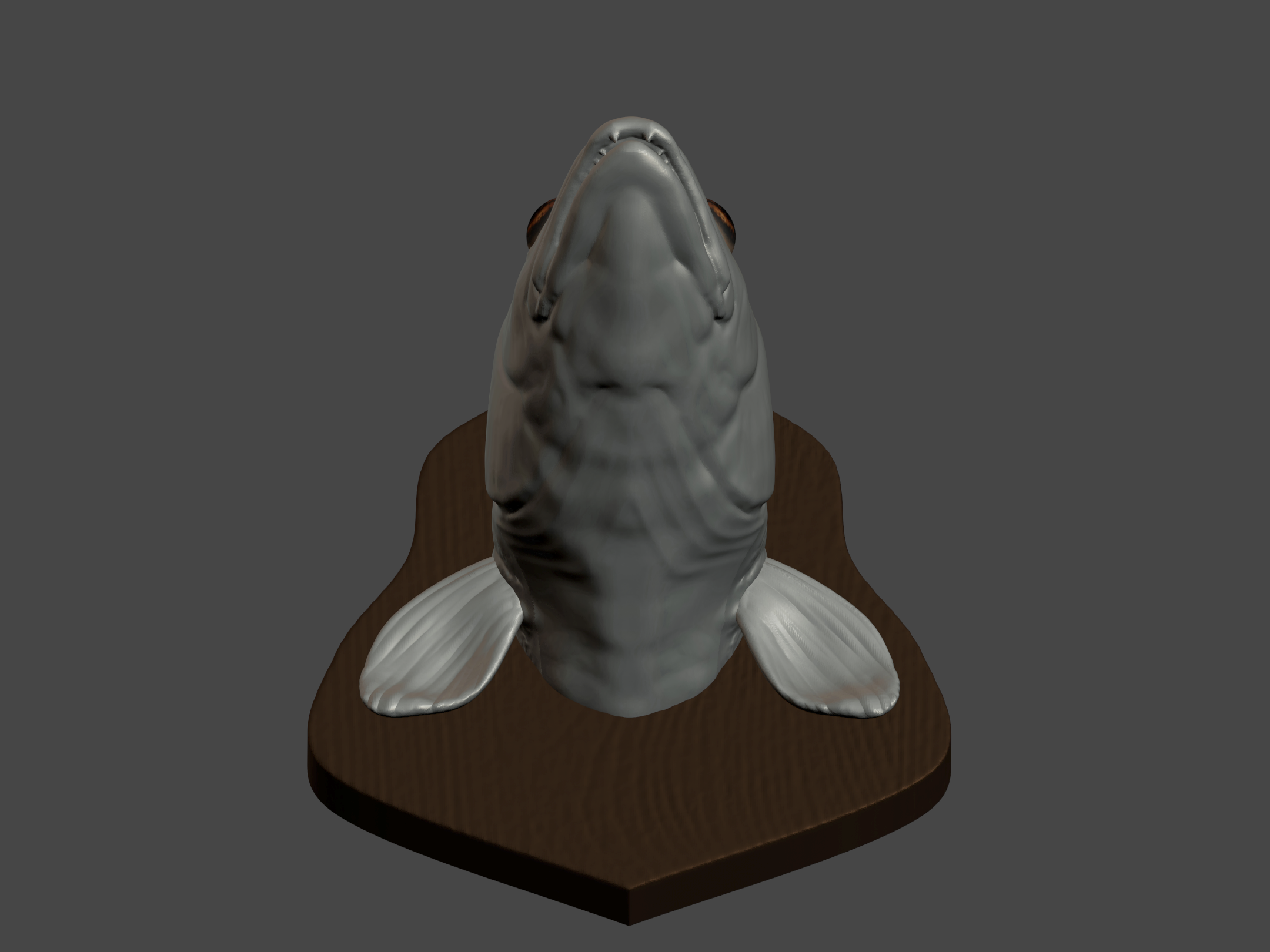 Zander head trophy wallmount by Rott3D | Download free STL model ...