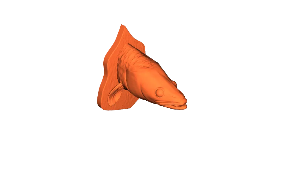 Zander head trophy wallmount by Rott3D | Download free STL model ...