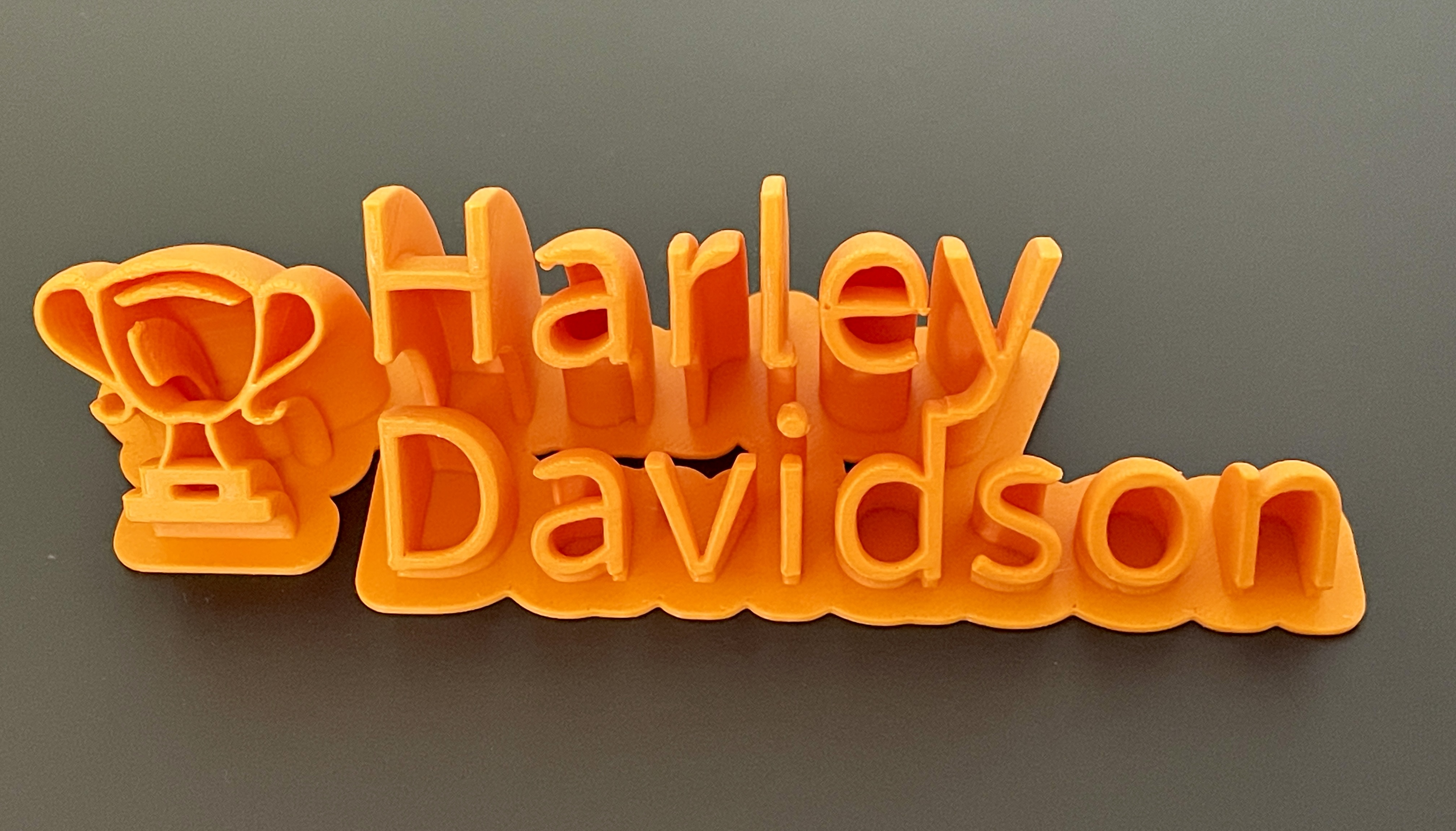 Harley davidson text3D by Ivan_Creation_3D | Download free STL model ...