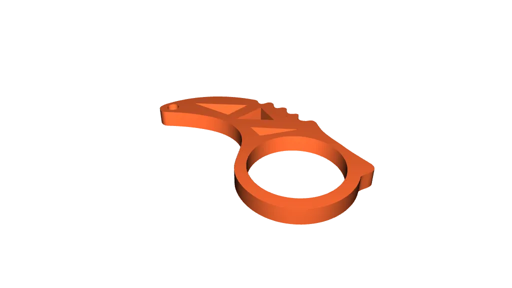 Keyrambit Keychain by Tobkar_ | Download free STL model | Printables.com