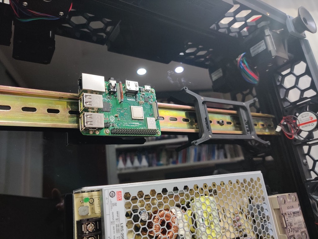 Raspberry pi - DIN rail horizontal mount bracket for Voron 2.4 por ...