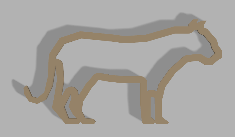 Geometric Wall Art - Jaguar by R D | Download free STL model ...