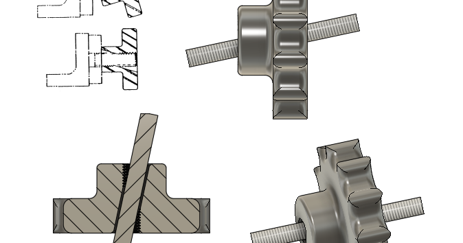 Quick Release Knob - Multiple thread types by Aquetix | Download free ...