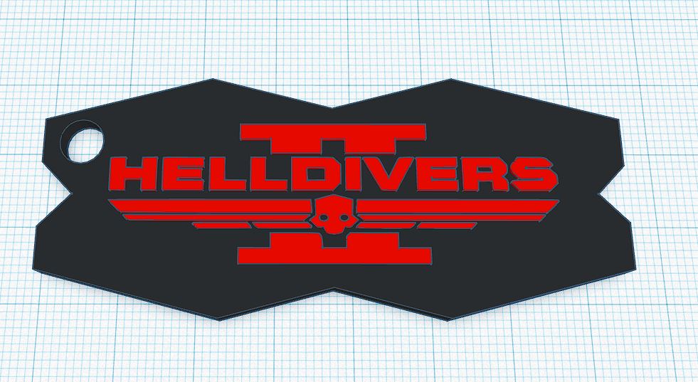 Helldivers 2 Keychain by Decal7 | Download free STL model | Printables.com