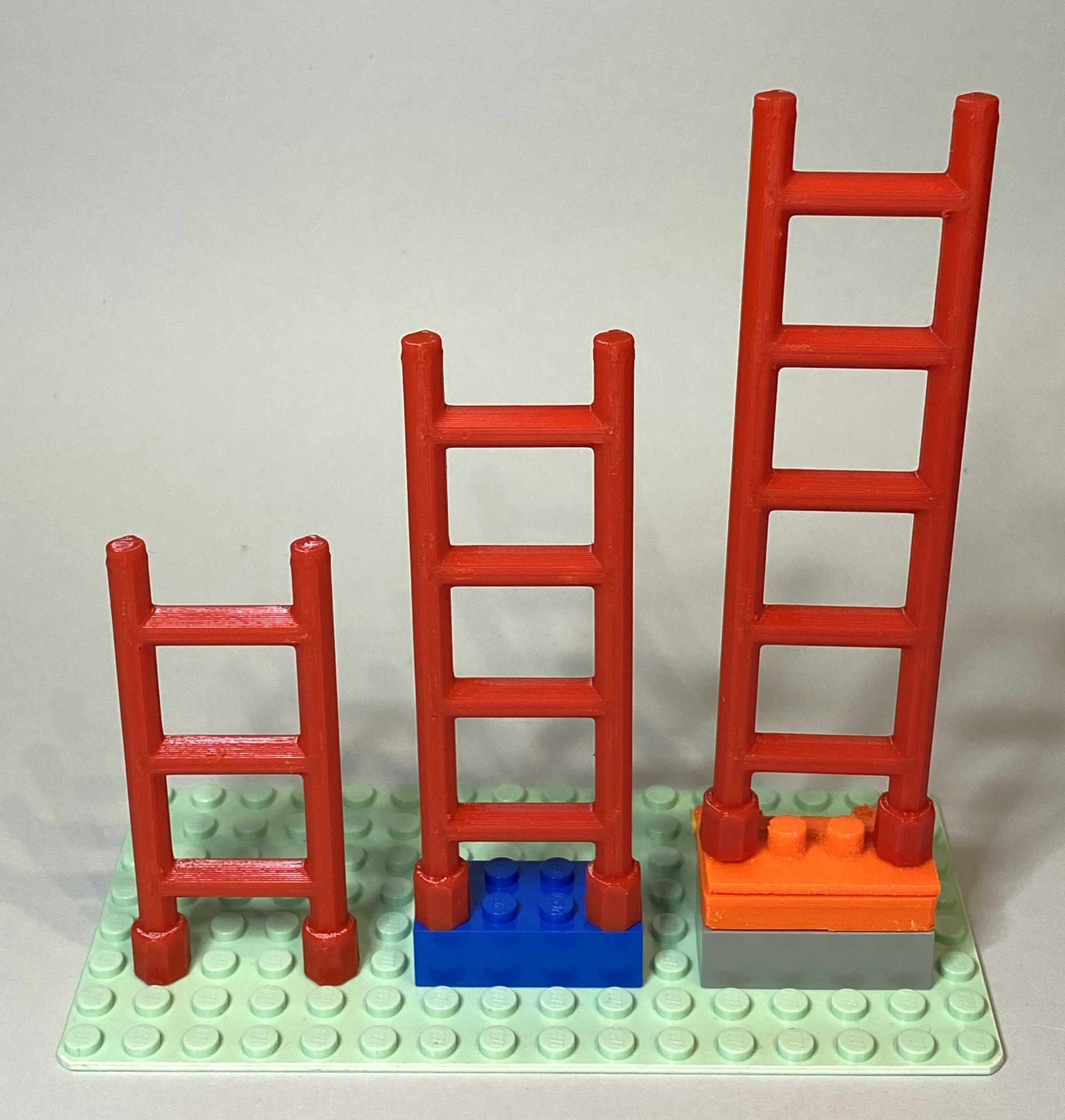 Lego (compatible) Ladders and Adjustable Base Foot by Tritschi ...