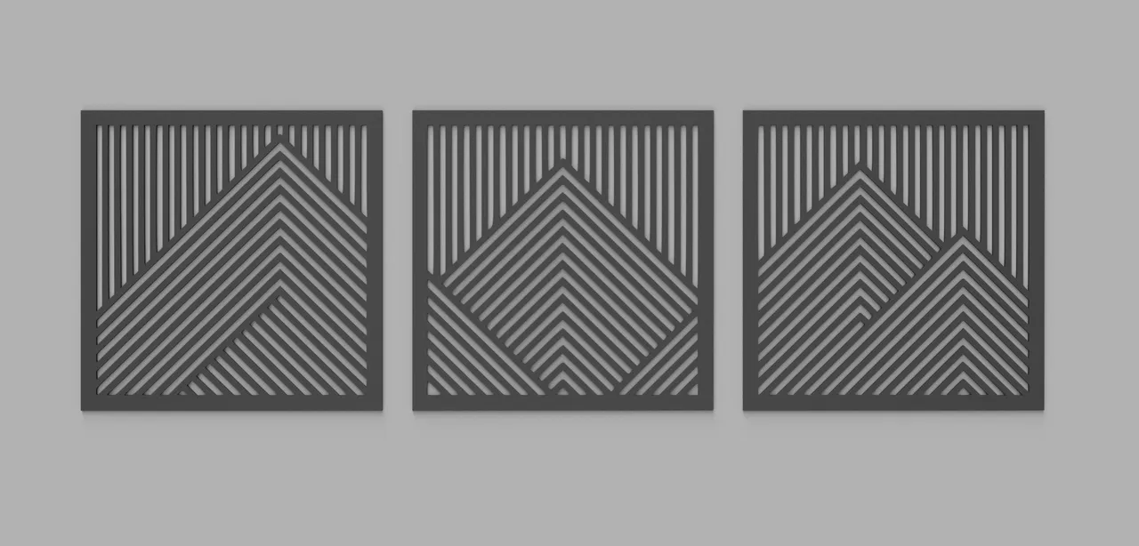 Mountain Wall Art by Vave3D | Download free STL model | Printables.com