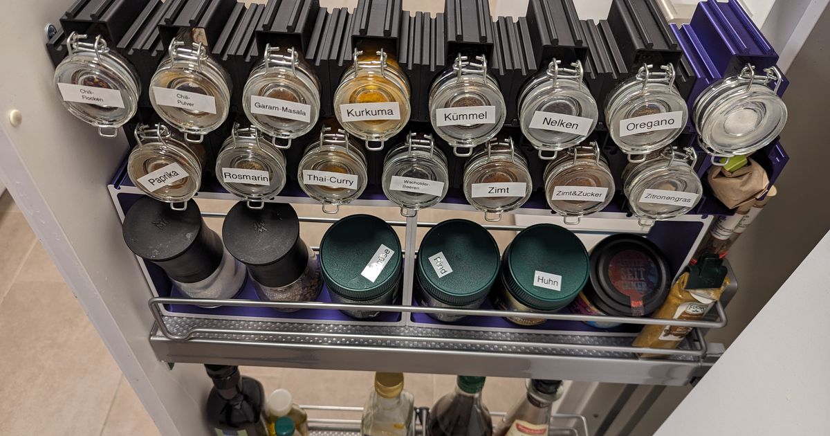 Spices Rack by Dodo | Download free STL model | Printables.com