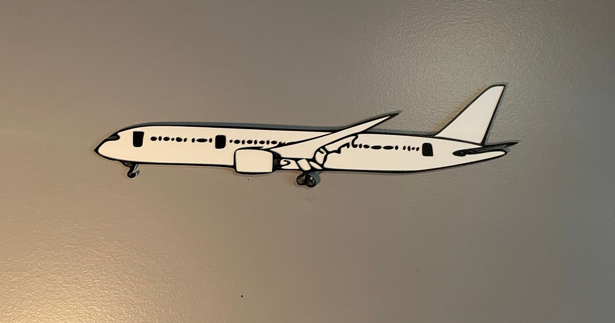 Boeing 787 2D Art by PDFYYC | Download free STL model | Printables.com