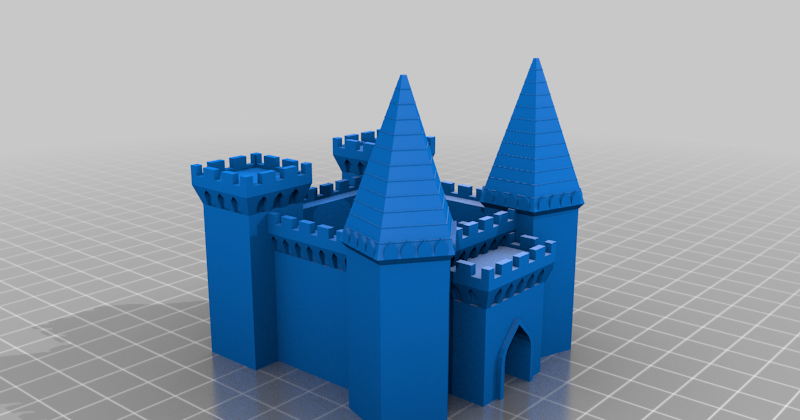 Basic castle by Butterlover06 | Download free STL model | Printables.com
