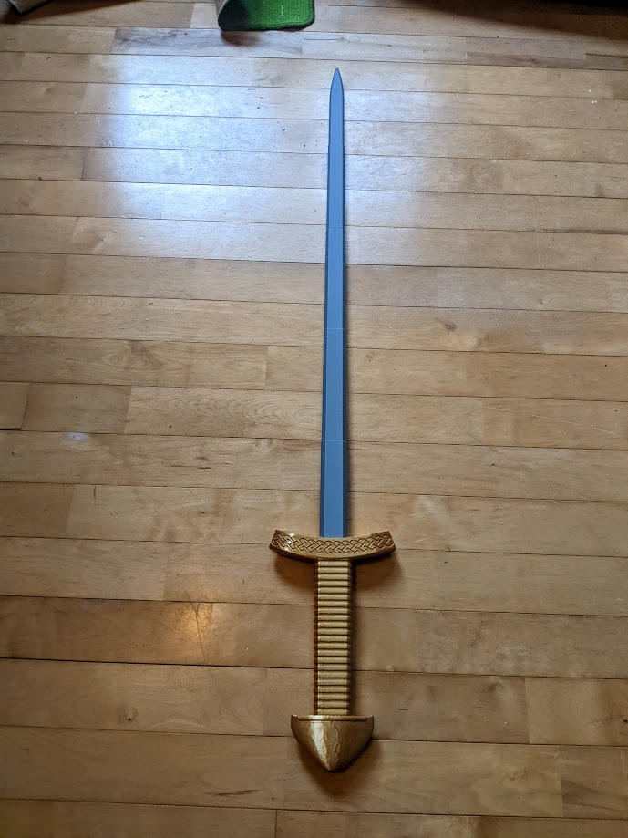 Collapsible Viking Sword Print In Place And Replacable Blades By