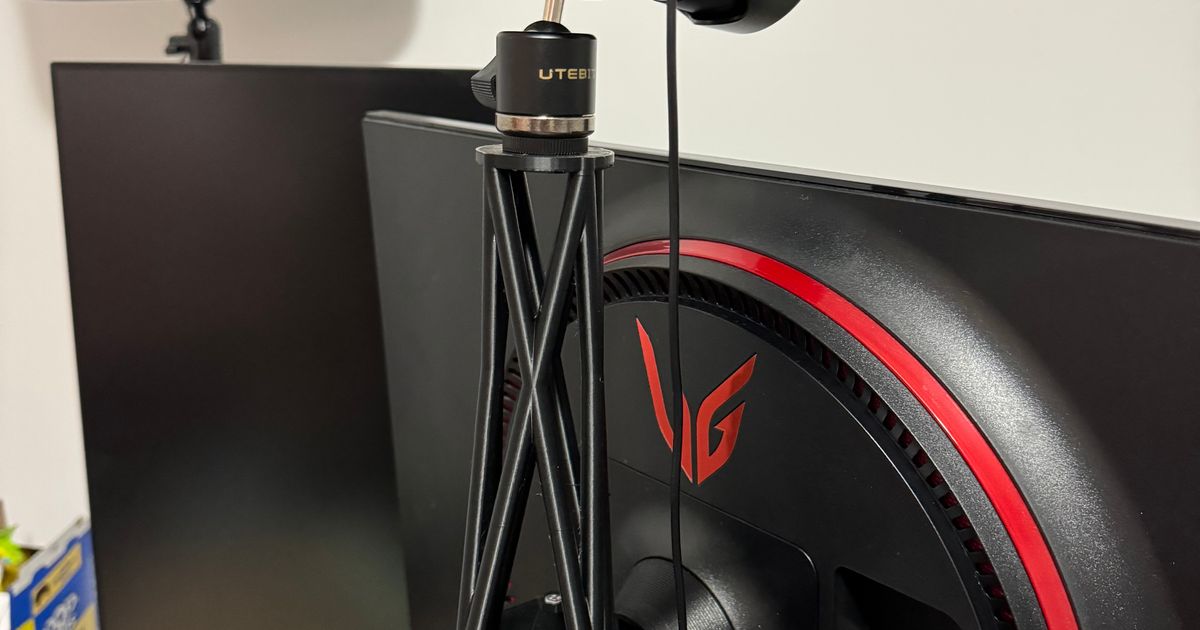 Camera Mount Plate and Arm for LG UltraGear Monitor by thisheresduggy ...