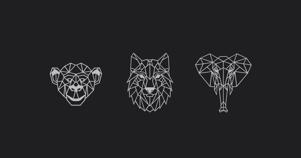 Geometric Animal Wall Art by DMIBoss | Download free STL model ...