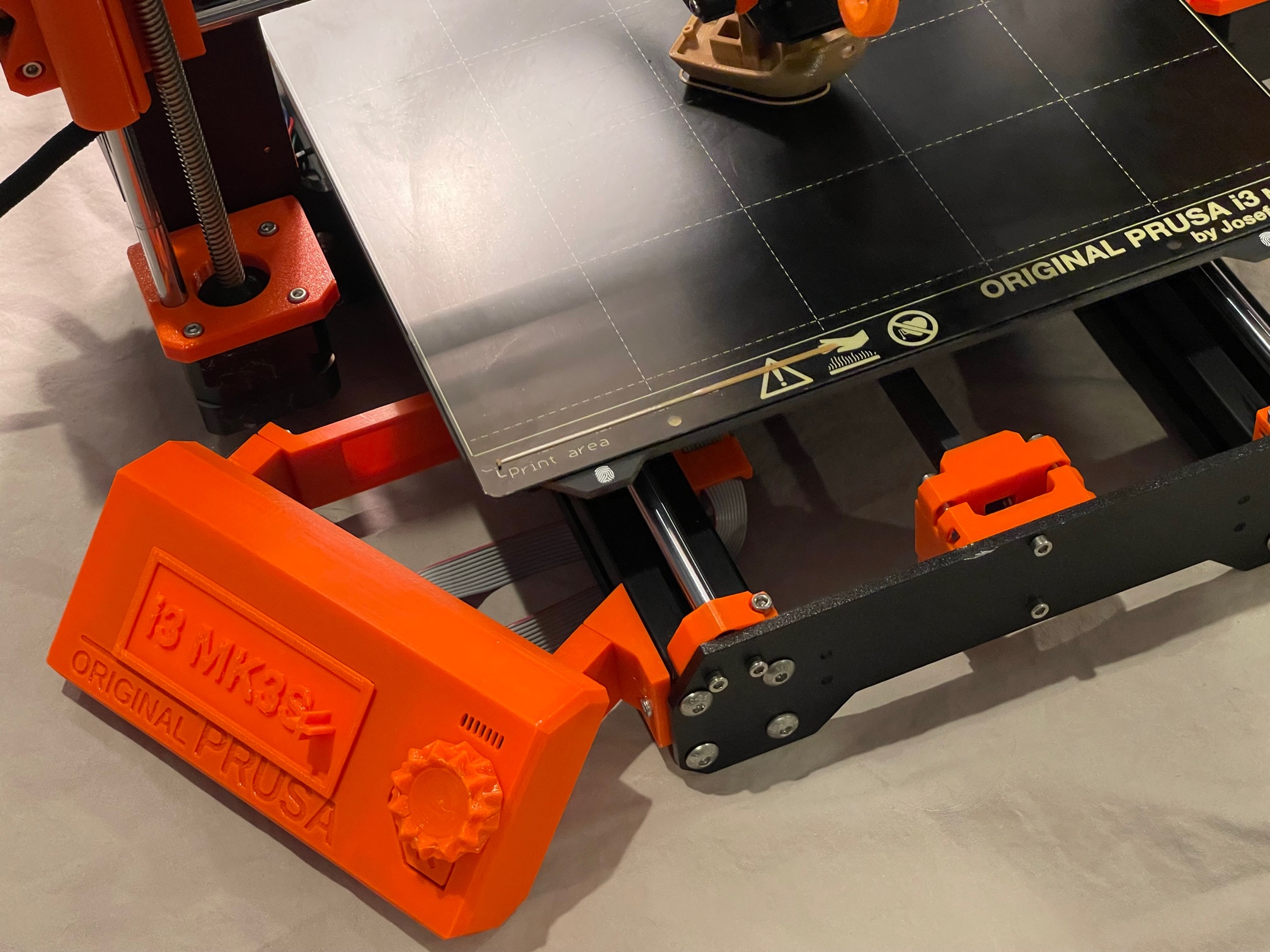 MK3S+ LCD Cover Plate with Handle by Real 3D Prints | Download free STL ...