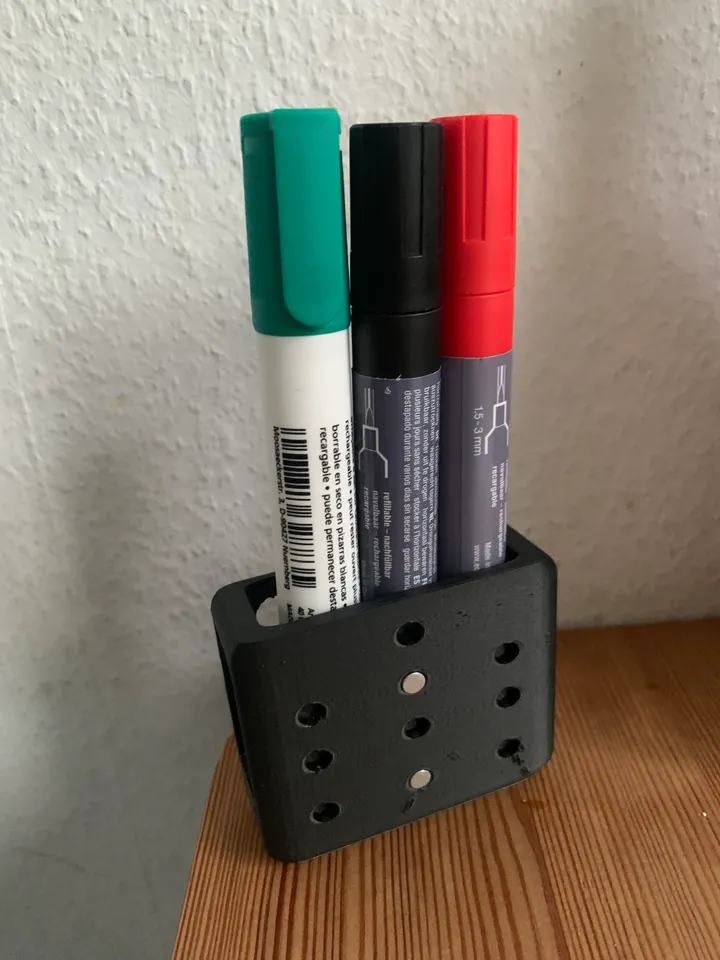 Magnetic whiteboard marker holder by AndreaMaker | Download free STL ...