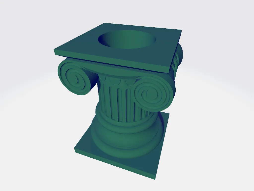 Ionic Column Pillar Pen Holder (Remix) by Jivinace | Download free STL ...
