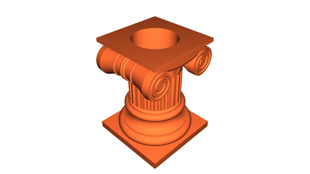 Ionic Column Pillar Pen Holder (Remix) by Jivinace | Download free STL ...