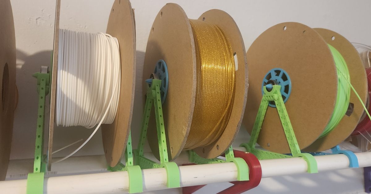 PVC Rack Cradle for Center supported Spools by Asa Parker | Download ...