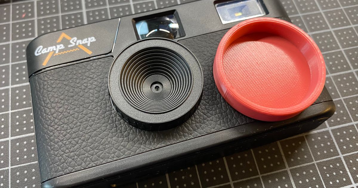 Camp Snap Camera Lens Cap by amckimmey | Download free STL model ...