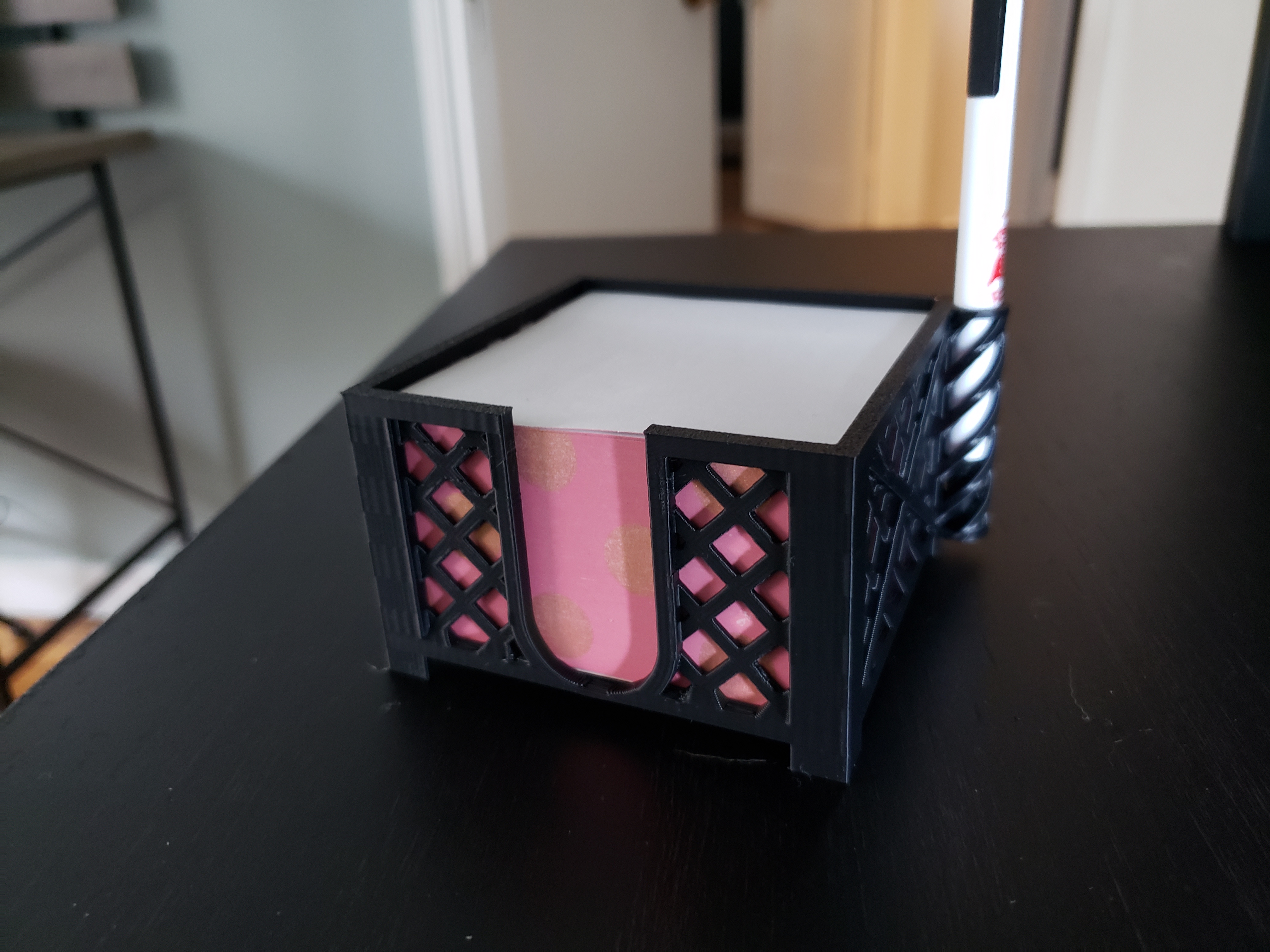 Modern Rustic Post-it Note Caddy by Hi_Im_Dave | Download free STL ...