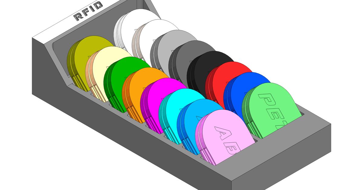 [BaBo] insert RFID holder 2x4 by Willi | Download free STL model ...