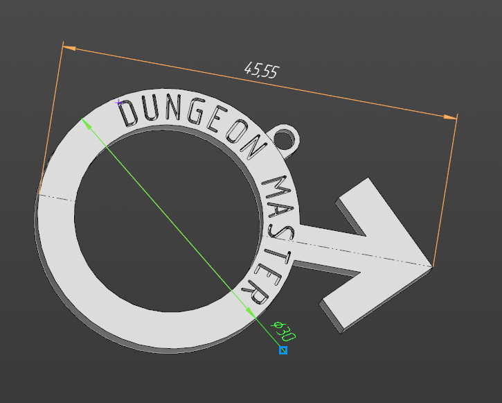 Keychain "Dungeon Master" by Hamster Creed | Download free STL model ...