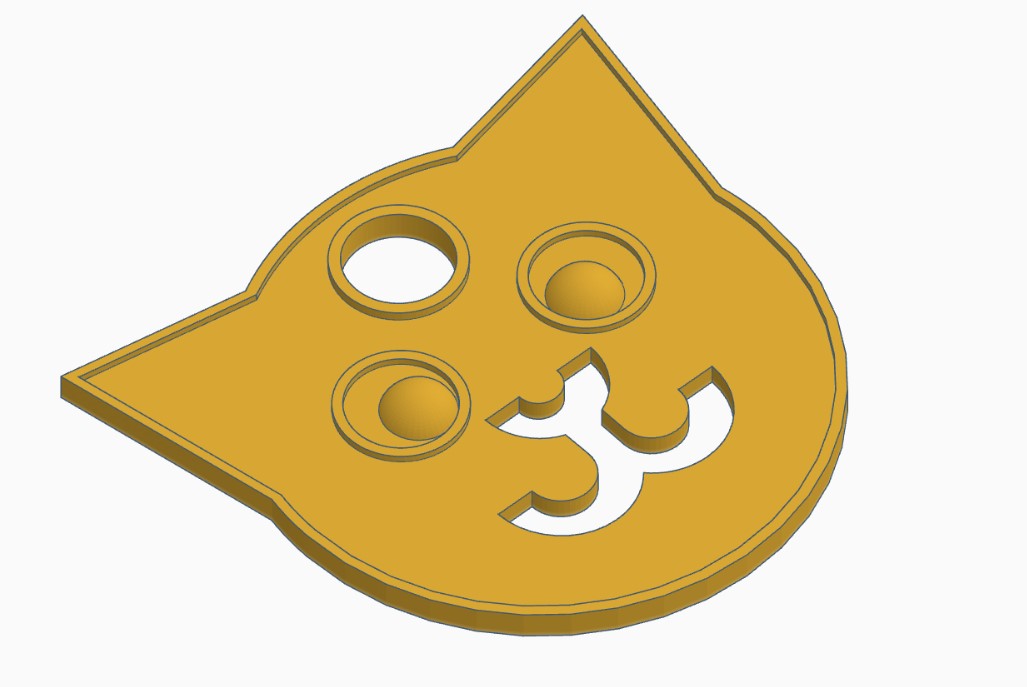 Cat Keychain v2 by LB | Download free STL model | Printables.com