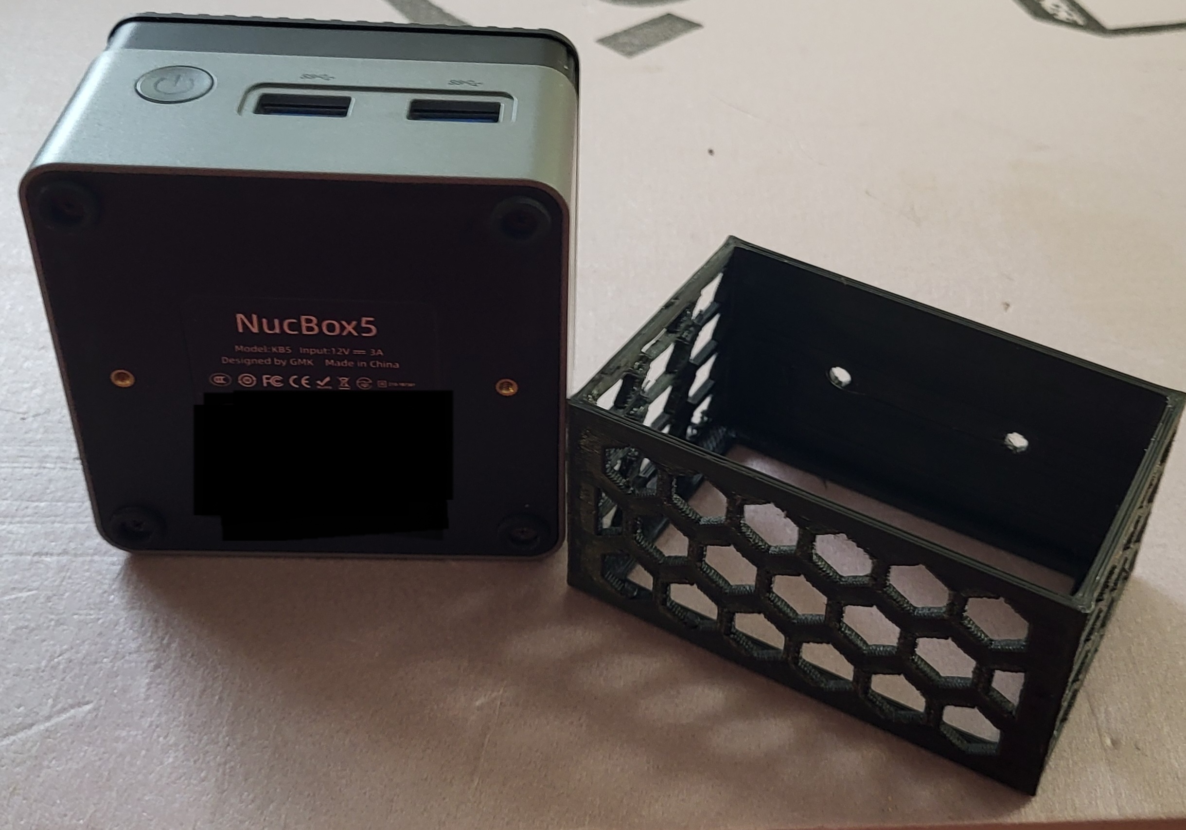 GMKtek NucBox5 mount by hugabaloo | Download free STL model ...