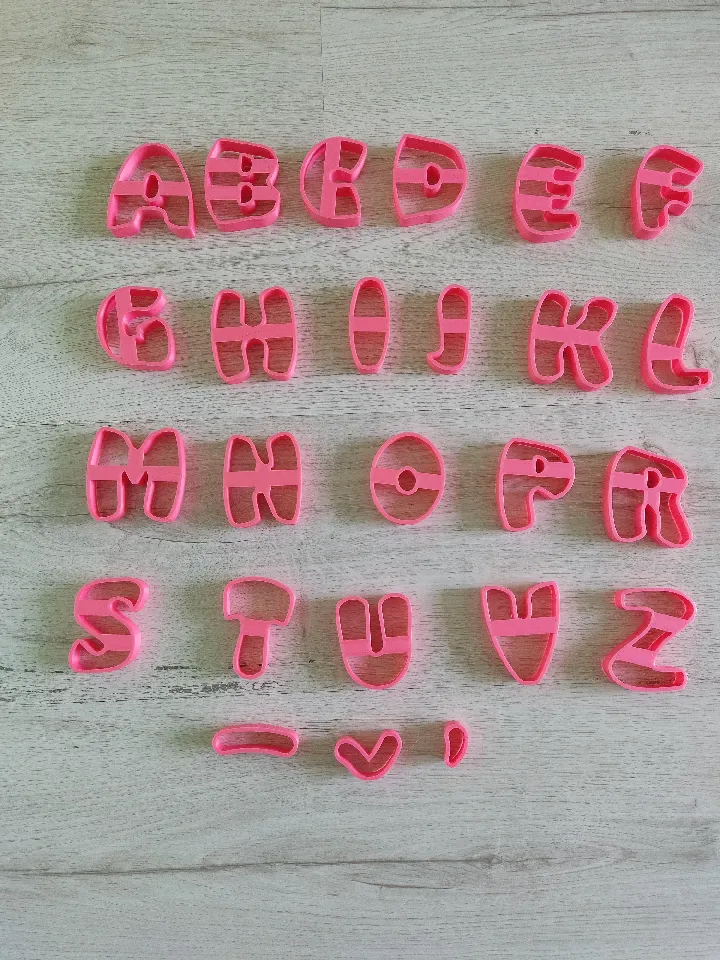 Bubble font style letter cookie cutter by UniqueDude | Download free ...
