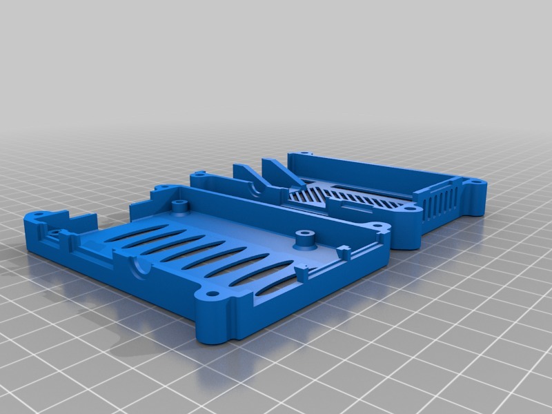 Raspberry Pi Case (3 B/B+, 2B, 1B+) - Simplified Airflow with Grilles ...