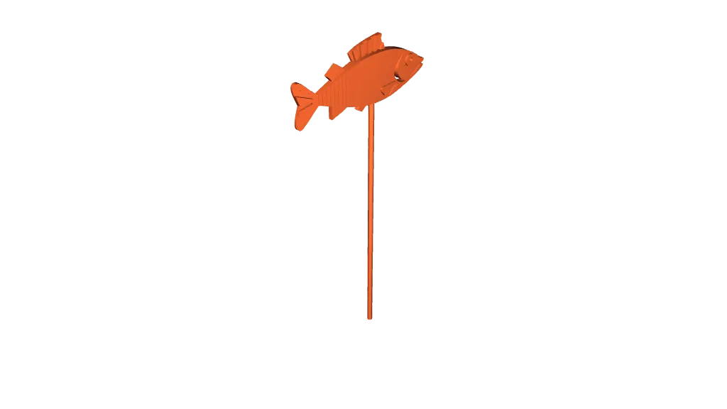 Fish on a Stick by Gralastair Bean | Download free STL model ...