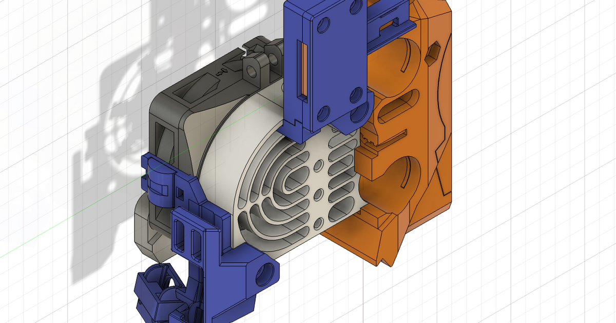 3DO Nozzle Cam, LED and PCB Integrated Mount for Prusa MINI/MINI+ by ...