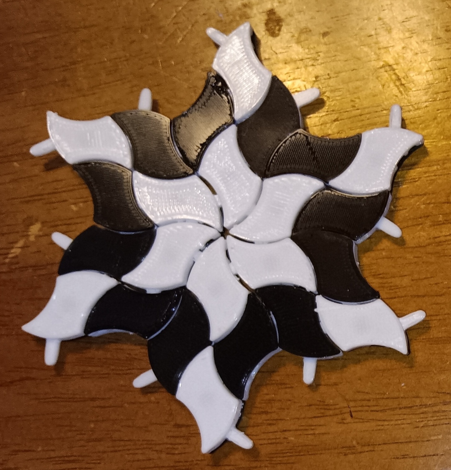 Curved two-sided lozenge tiles by Paul Callahan | Download free STL ...