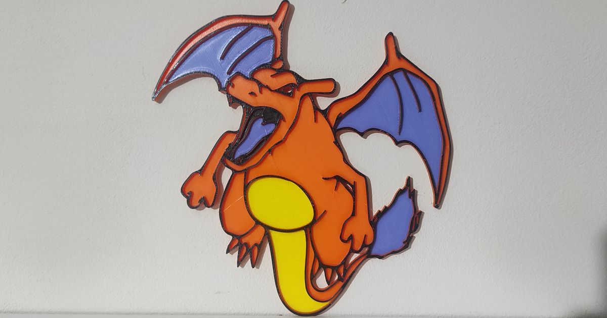 charizard wall art by Mark | Download free STL model | Printables.com