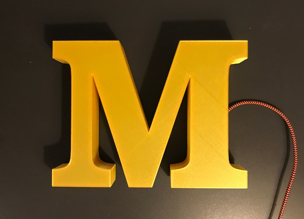 Letter M Lamp by fcauwe | Download free STL model | Printables.com