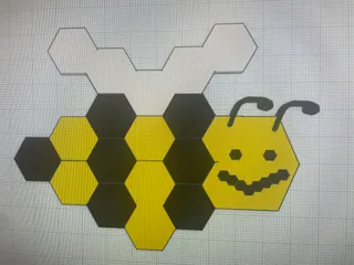 Bee Geometric Wall Art by Aiden Perez | Download free STL model ...