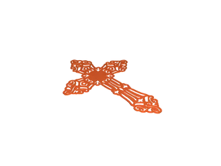 CROSS SYMBOL 3, EASTER DECOR, CROSS DRAWING, 2D CROSS, WALL CROSS ...