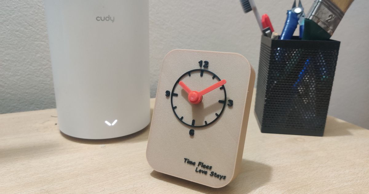 Table Clock by ABM Masum | Download free STL model | Printables.com