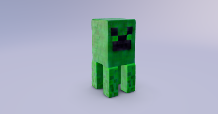 Minecraft creeper as a squid by austin simon | Download free STL model ...