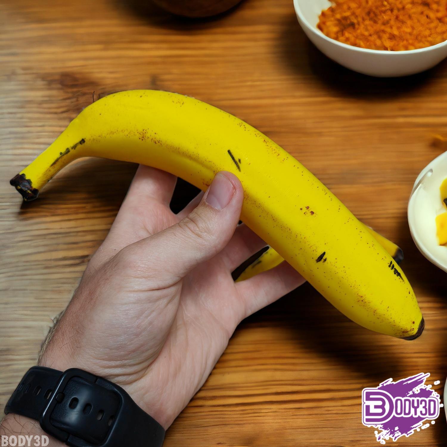 Smiling Banana & Keychain ( Supportless ) by BODY3D | Download free STL ...