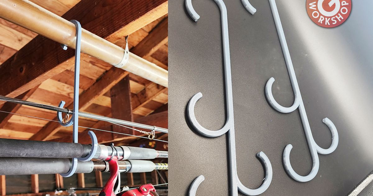 Super Hanging Hook for Fishing Rods by Triple G Workshop | Download ...