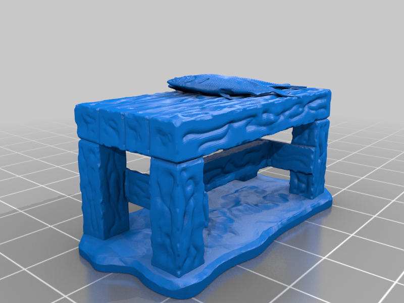 Small Scale Fish on Rough Table by Zac M | Download free STL model ...