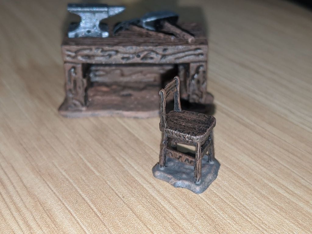 Small Rough Chair by Zac M | Download free STL model | Printables.com
