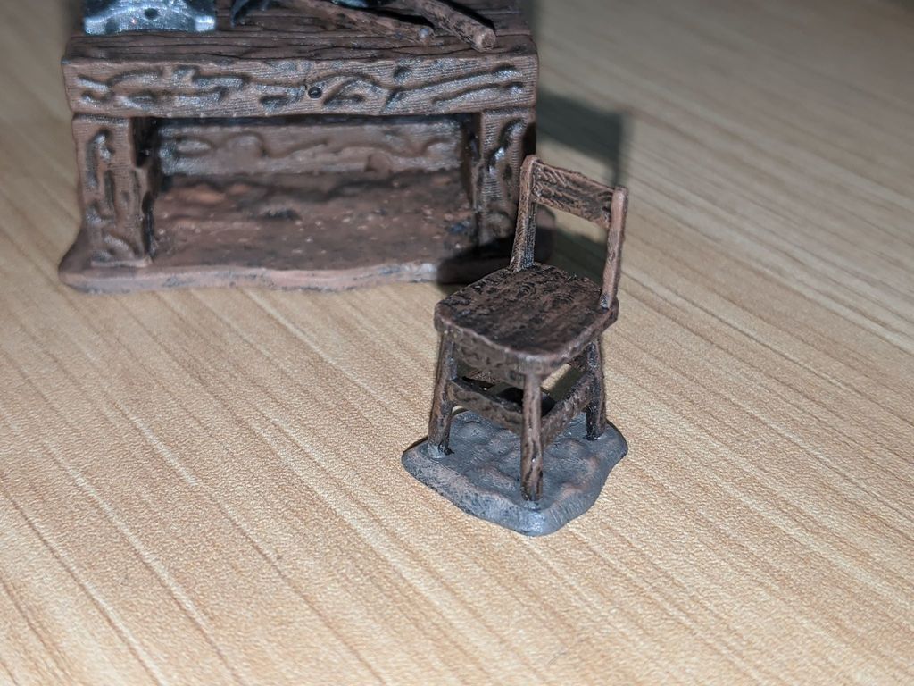 Small Rough Chair by Zac M | Download free STL model | Printables.com