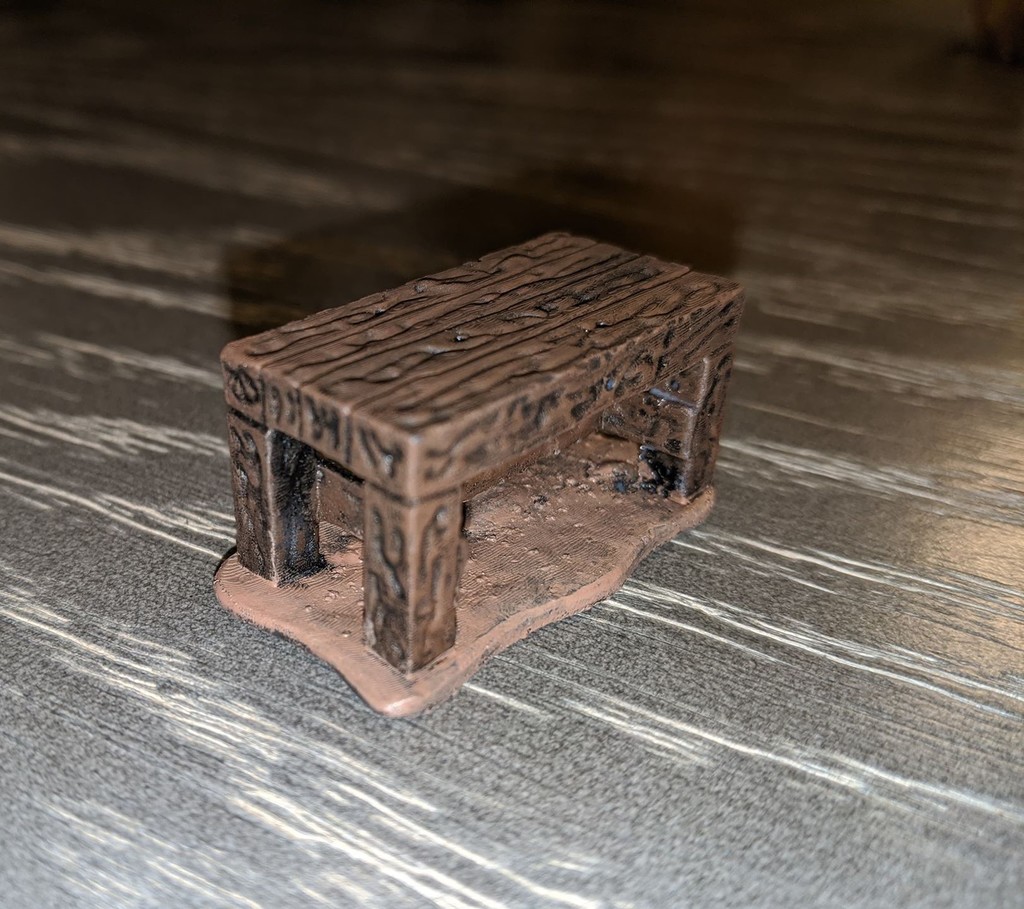 Small Wooden Workbench by Zac M | Download free STL model | Printables.com