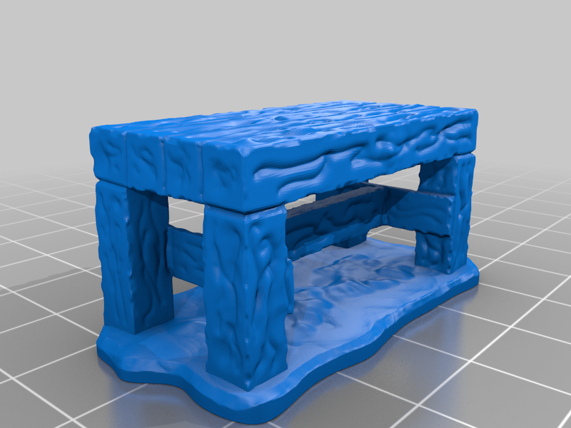 Small Wooden Workbench by Zac M | Download free STL model | Printables.com