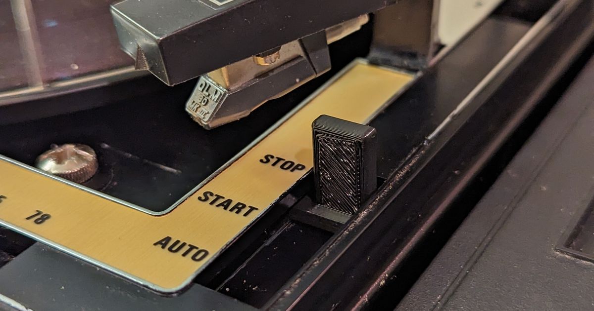 BSR Turntable/ Record Player - Replacement Lever Button by Benji Makes ...