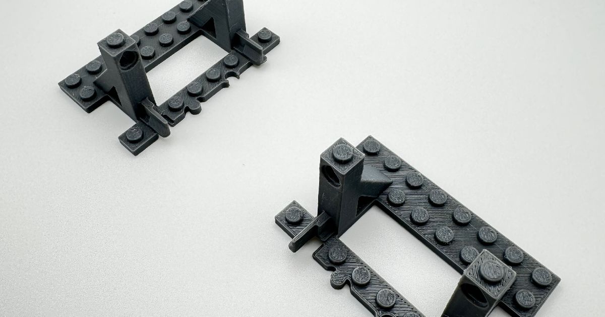 Train track end stop by lev | Download free STL model | Printables.com