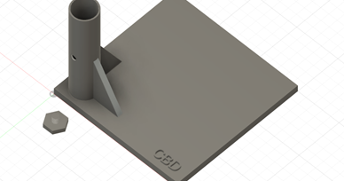 Table Leg Holder by connordenney3 | Download free STL model ...