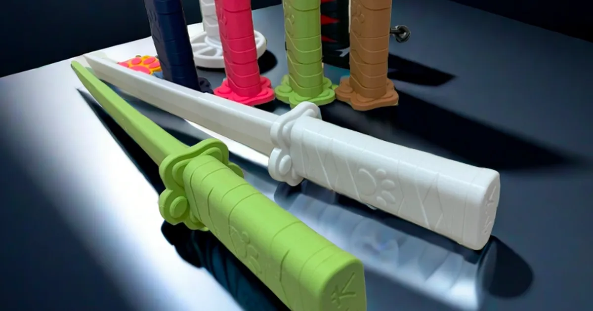 Small Collapsing Katana - Puppy 小犬 (Printinplace) by mailiou | Download ...