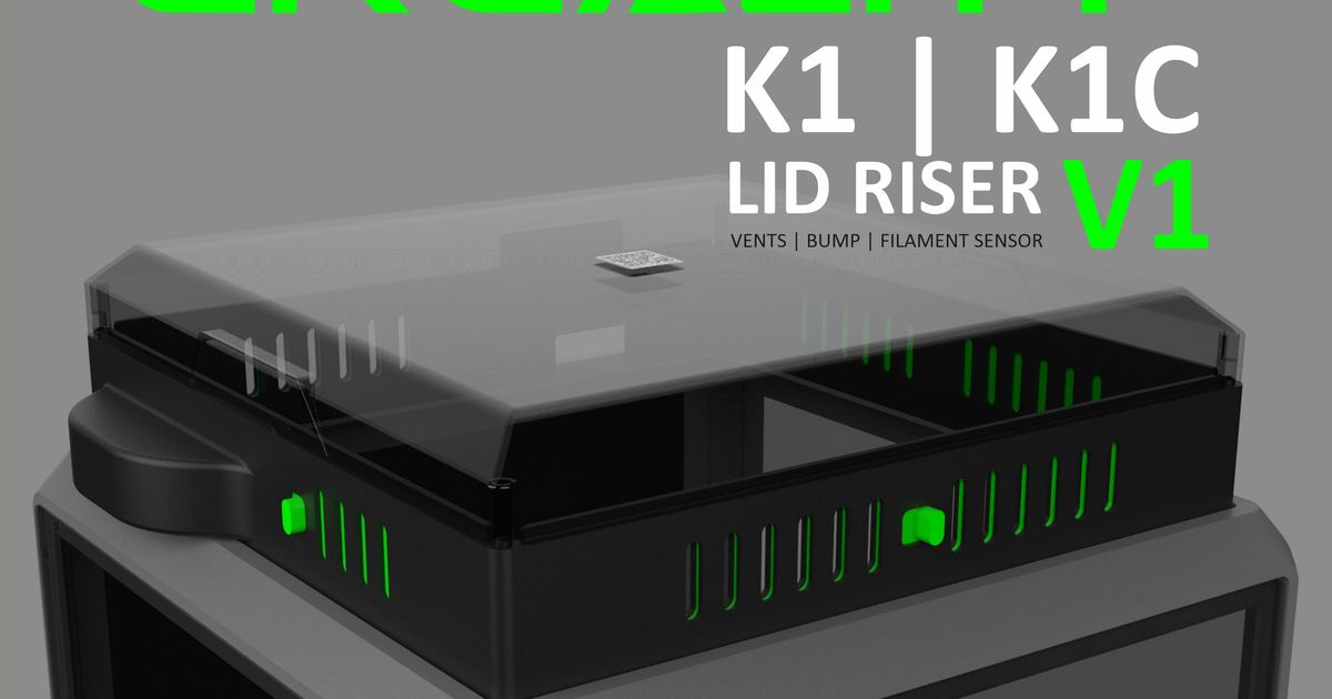 CREALITY K1+K1C LID RISER V1 by LEOTE3D | Download free STL model ...